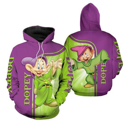 Dopey Hoodie | Dopey Seven Dwarfs Disney 3D Hoodie - One Buddy Store