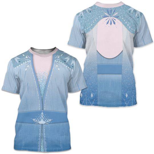 Frozen 2 Costume, Elsa, Elsa Costume, Elsa Frozen 3D T-shirt Meaningful ...
