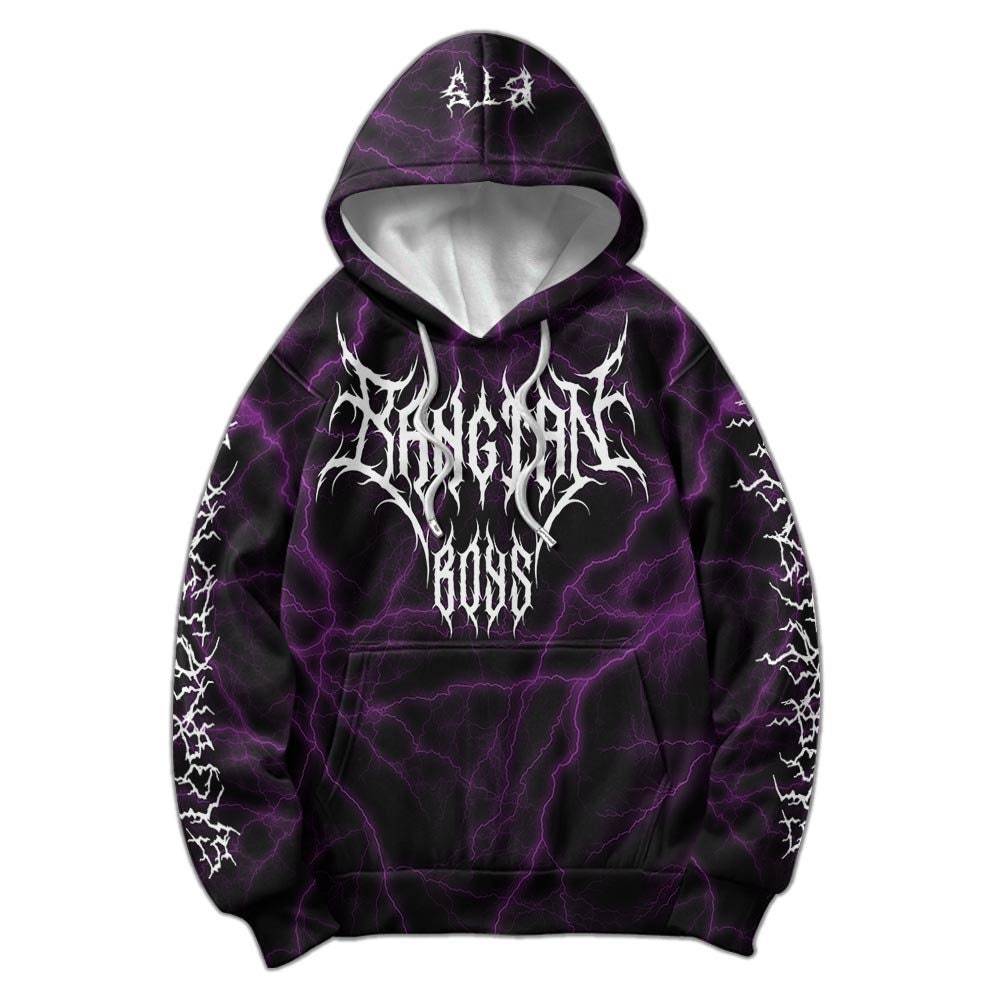 BTS Kpop 3D Hoodie, Heavy Metal Jin Suga J-Hope RM Jimin V Jungkook 3D ...