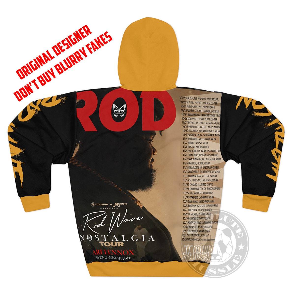 Rod Wave Nostalgia Concert Hoodie - Golden Dreams Hoodie - One Buddy Store