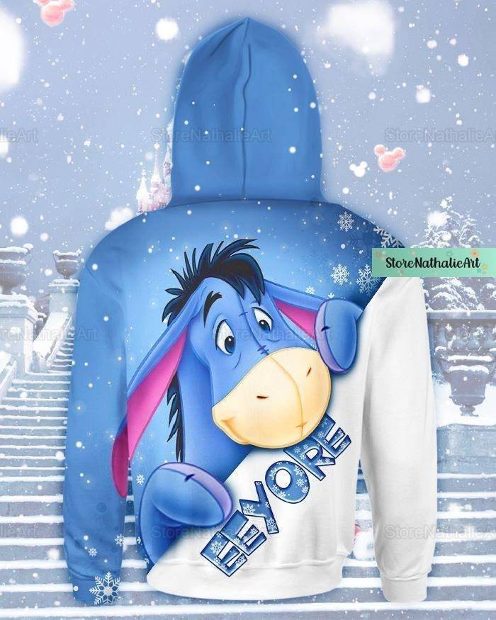 Christmas Disney Eeyore Hoodies, Cute Eeyore 3D Hoodies, Disney Eeyore ...