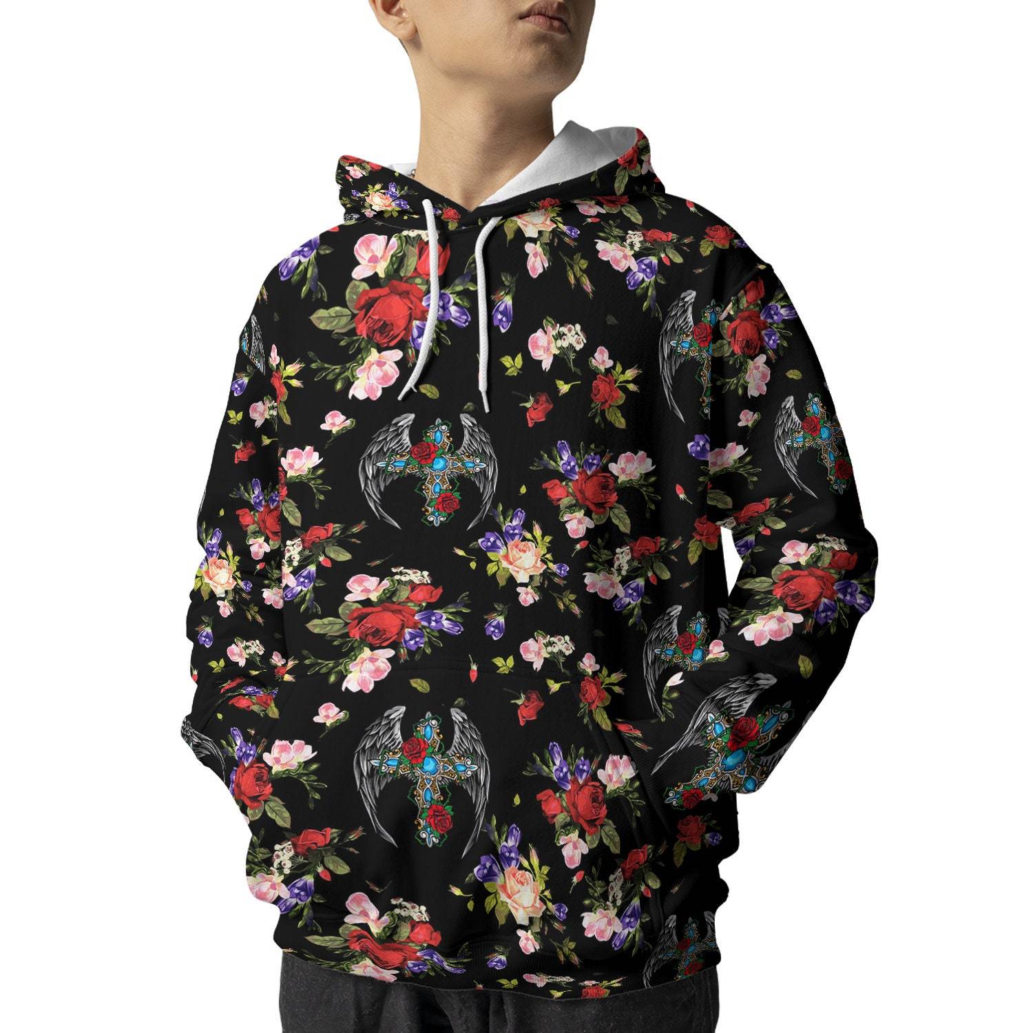 Christian Flower Pattern 3D Hoodie - One Buddy Store
