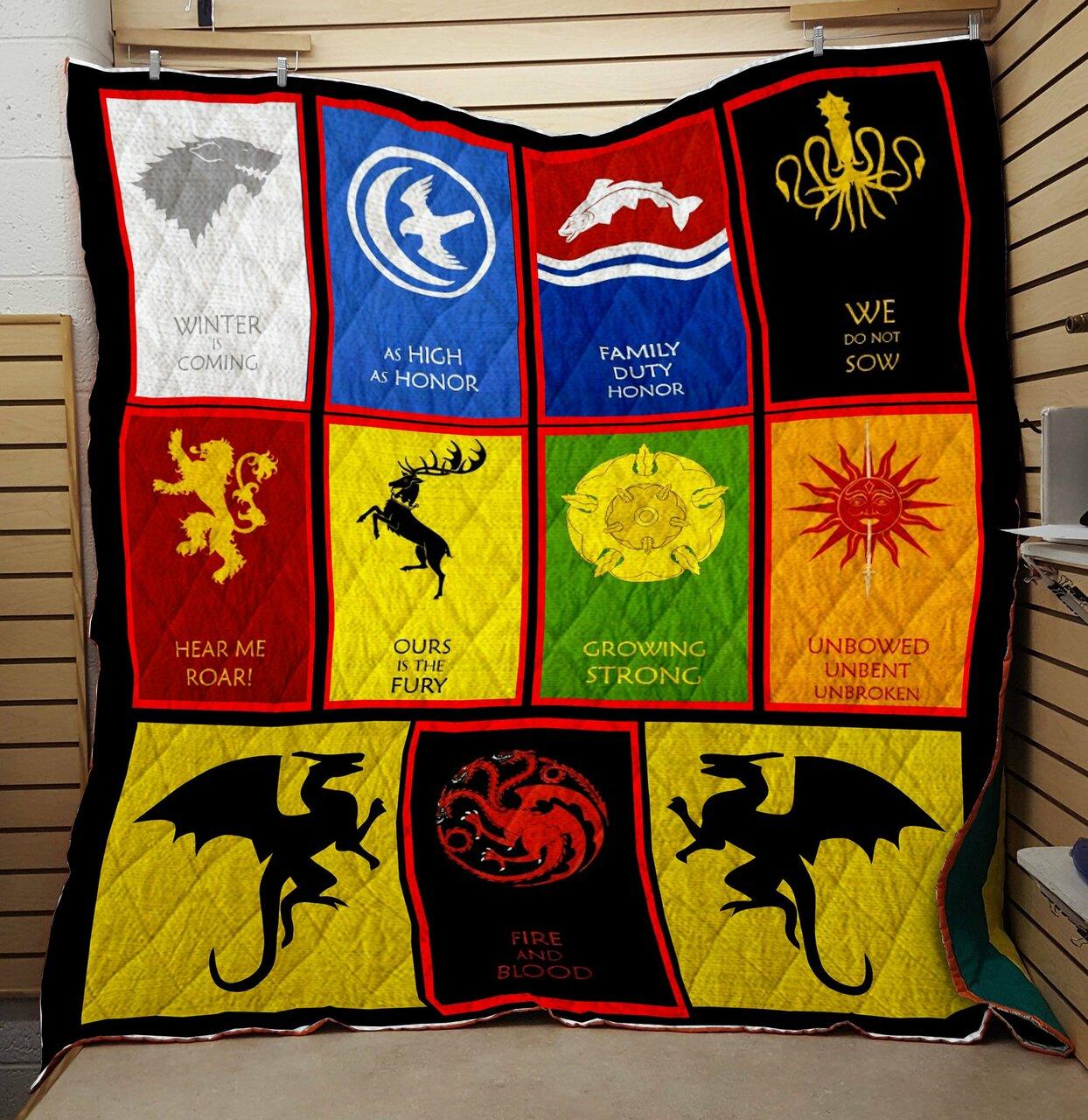 Game Of Thrones Cool Quilt V1 and Home Decor - One Buddy Store