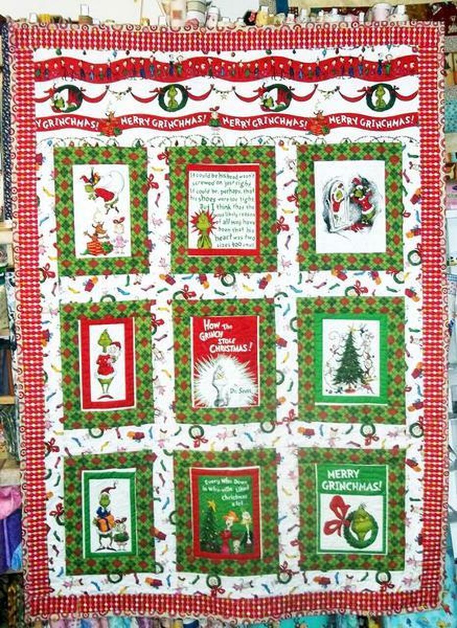 Merry Grinchmas Quilt Blanket Bn14 Quilt and Home Decor - One Buddy Store