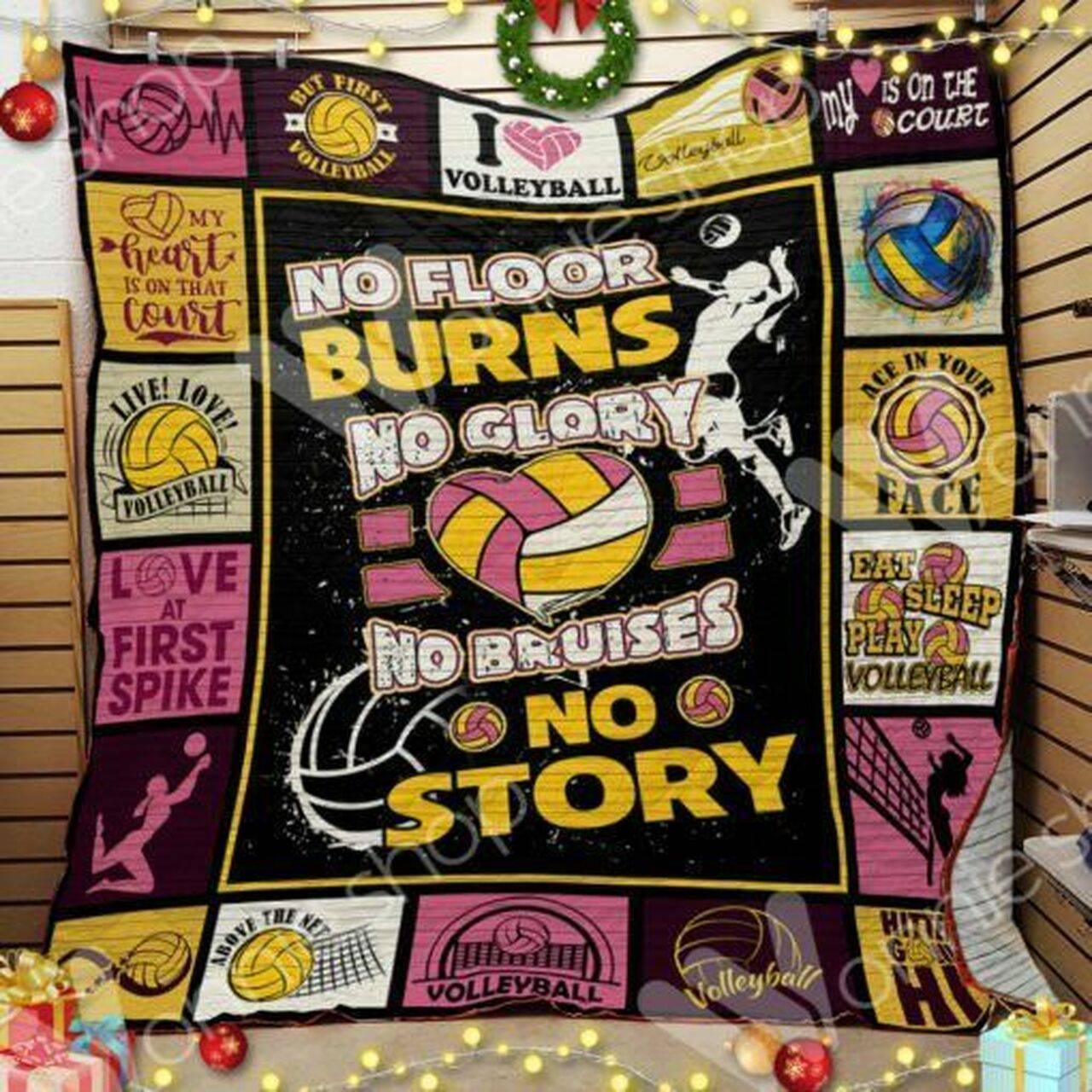 Volleyball Hur Quilt Cysikl and Home Decor - One Buddy Store
