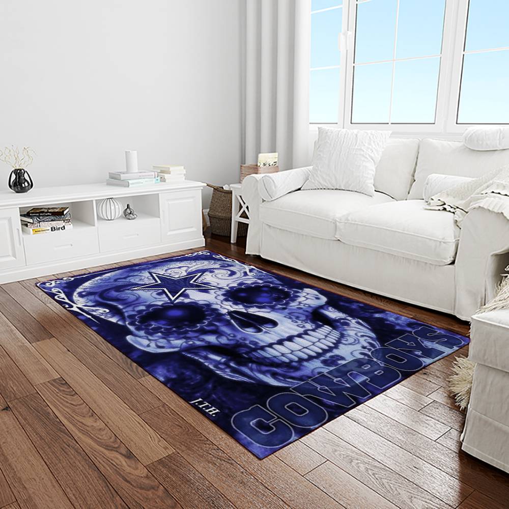 NFL Dallas Cowboy Football Team Logo Sport Carpet Rectangle Area Rug ...