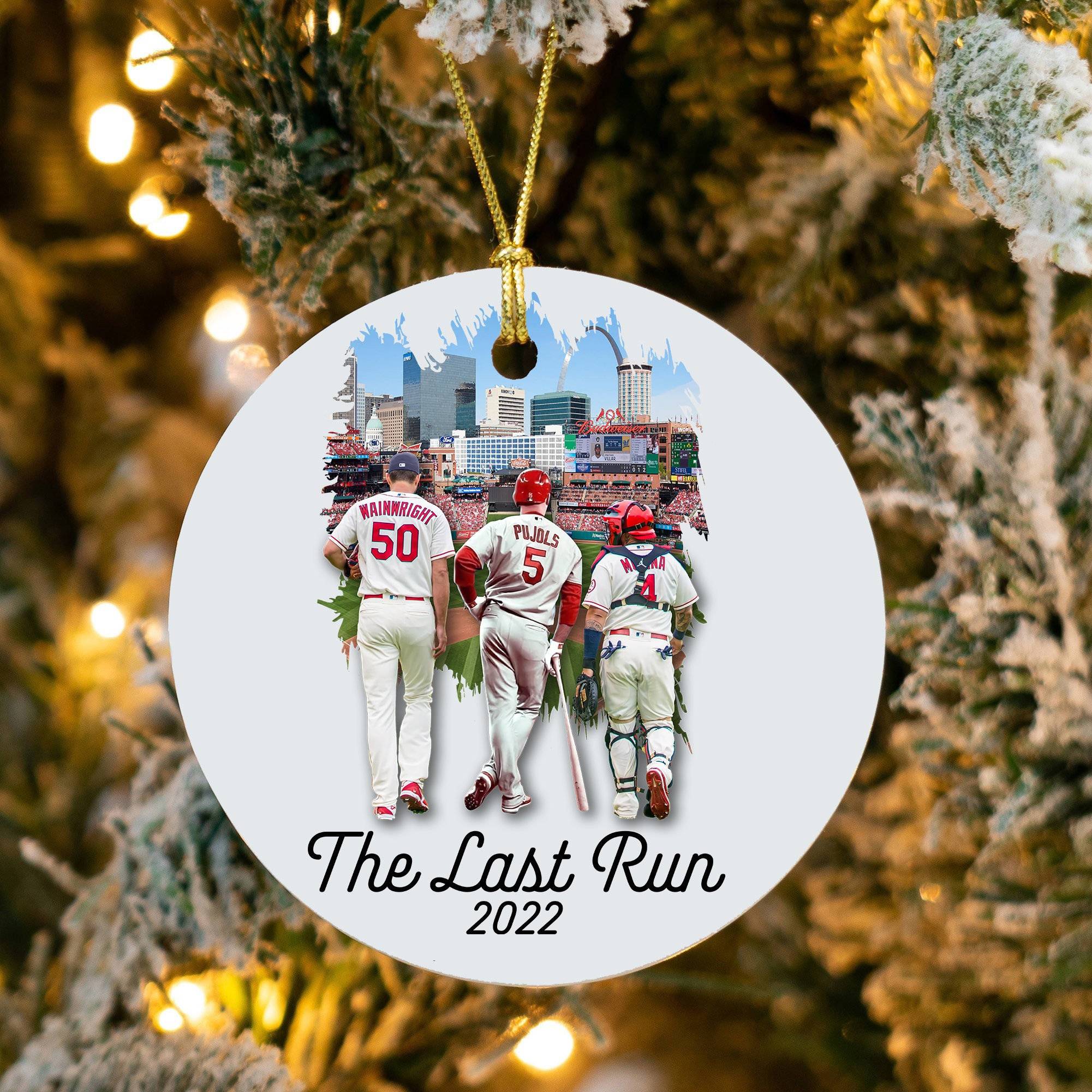 One Last Run 2022 St. Louis Cardinals Christmas Tree Ornament Perfect ...