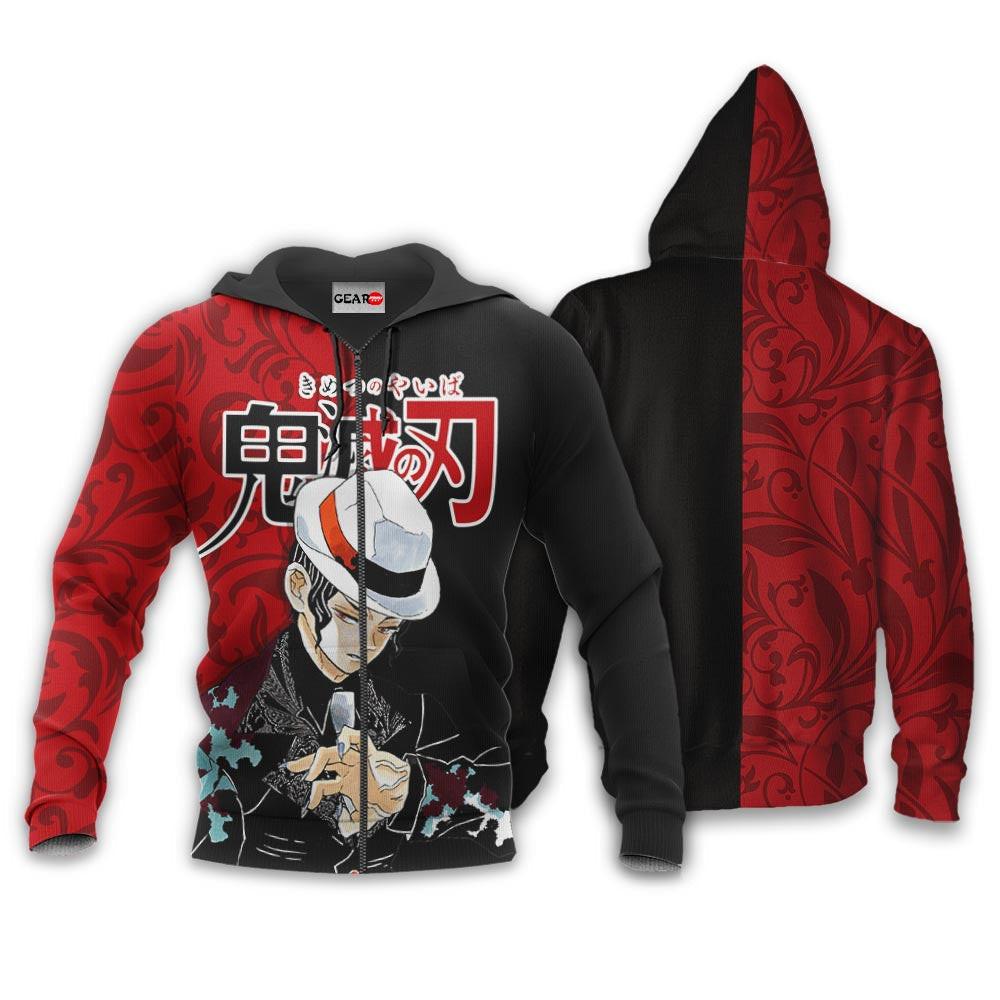Anime Muzan Kibutsuji Hoodie Custom Anime Perfect And Unique Gifts For ...