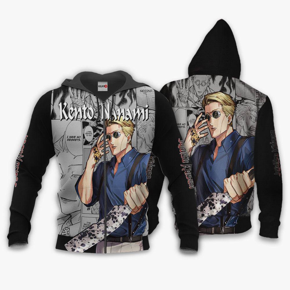 Anime Kento Nanami Hoodie Custom Anime Manga Style Perfect And Unique ...