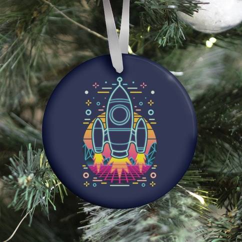 Synthwave Space Exploration Ornament Perfect And Unique Gifts For ...