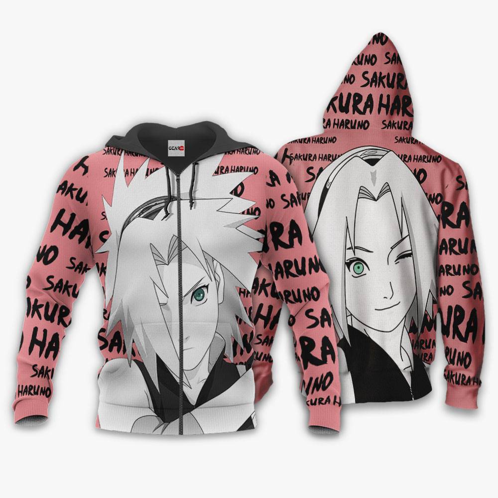 Anime Sakura Haruno Shirts Merch Custom Anime Style Manga Perfect And ...