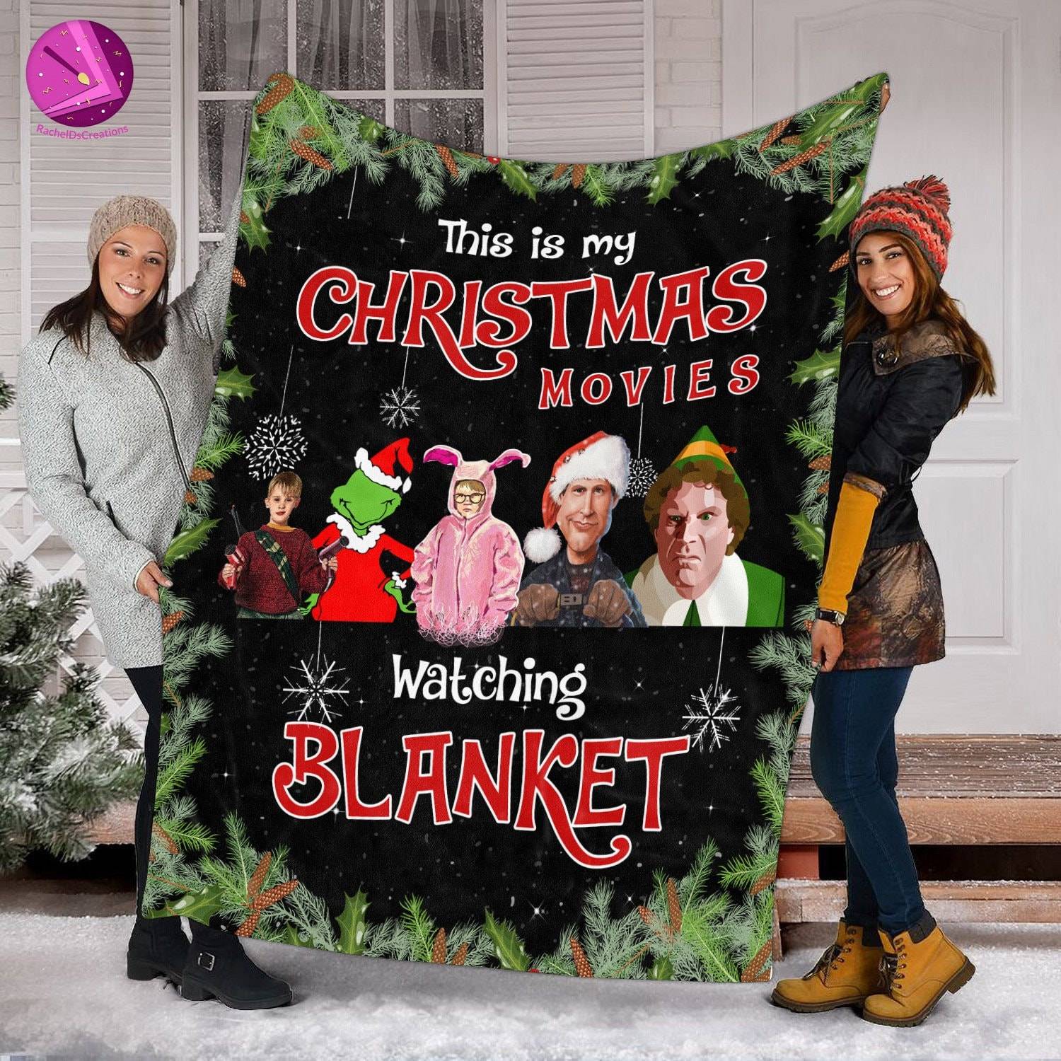 Movie This Is Christmas The Grinch Fleece Sherpa Blanket Perfect And ...